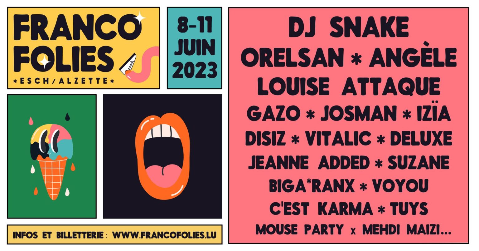 Les Francofolies d'Esch/Alzette de retour en 2023